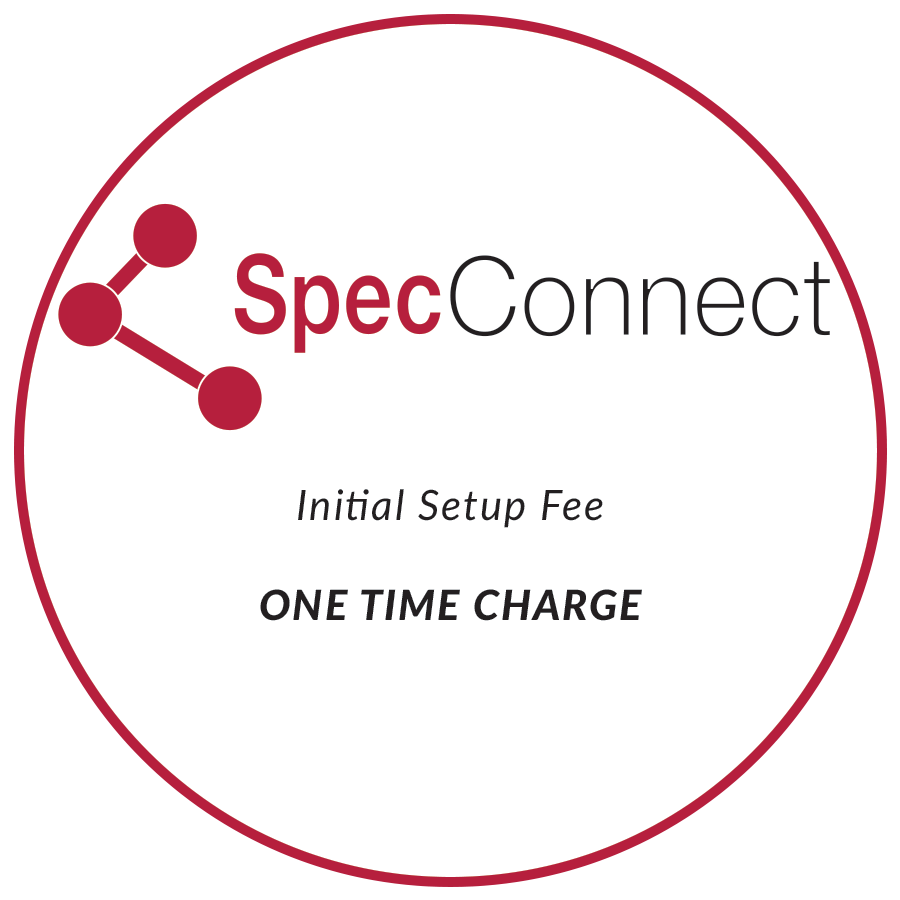 SpecConnect Initial Setup Fee (One Time Charge)