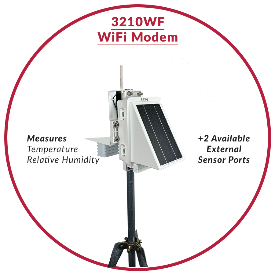3000 Series - WatchDog Wireless Temp/RH Station (WiFi) (Temp, RH, +2 Port)