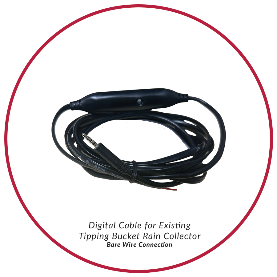 Digital Cable for Existing Tipping Bucket Rain Collector (Bare Wire)